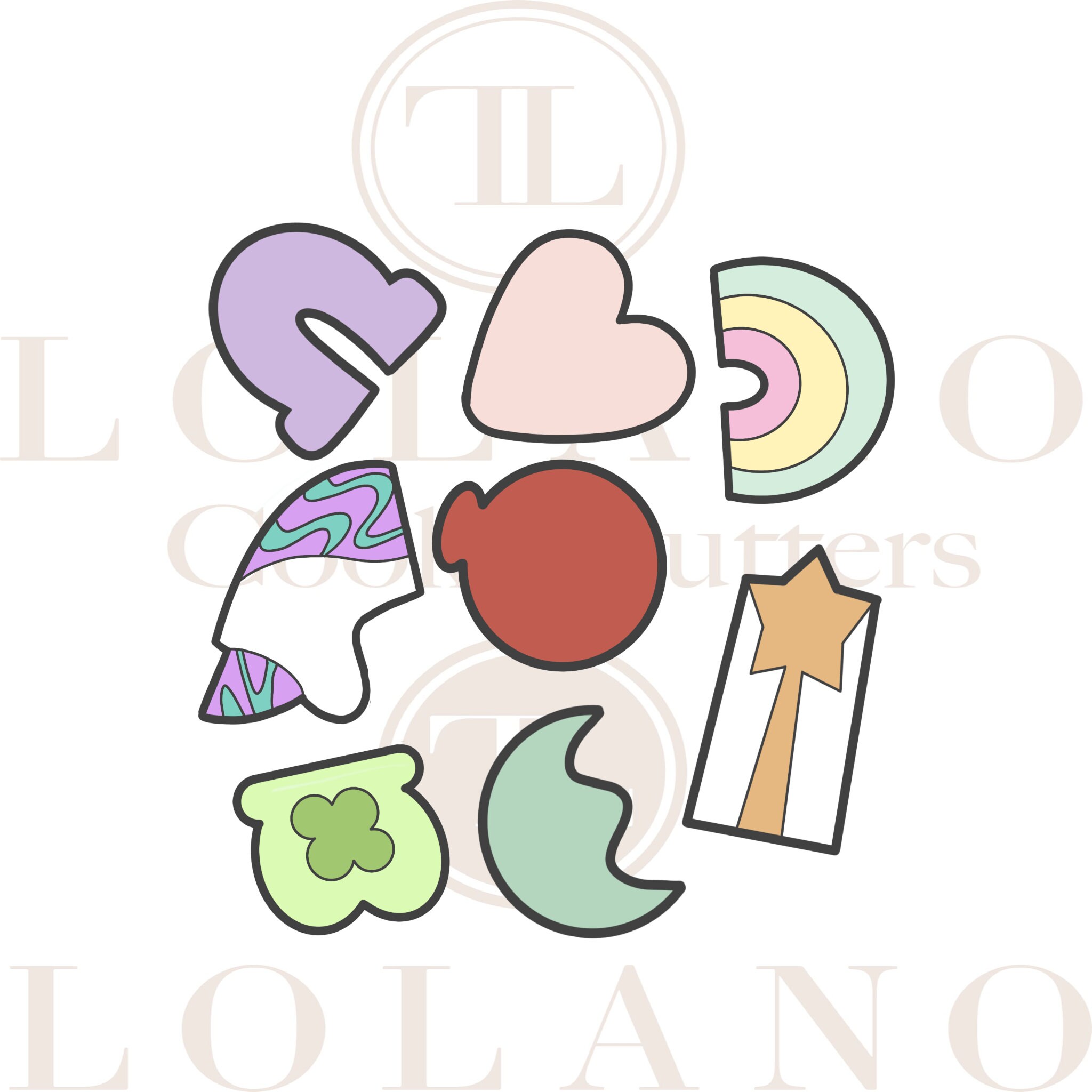 Mini Lucky Charm Cookie Cutters - Etsy