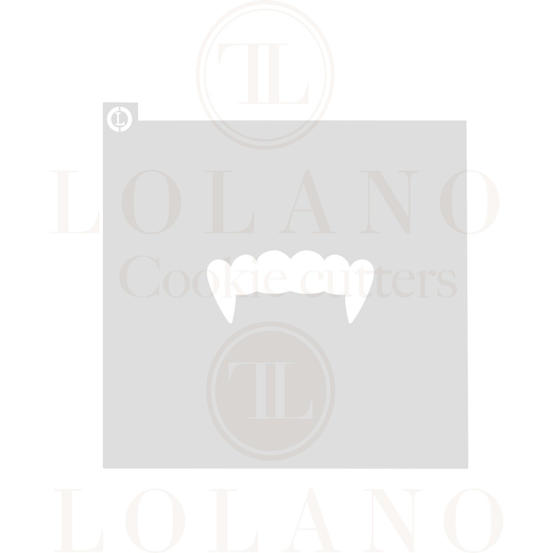 Vampire Fangs Cookie Stencil - Etsy