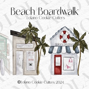 Beach Boardwalk Cookie Cutters - Etsy