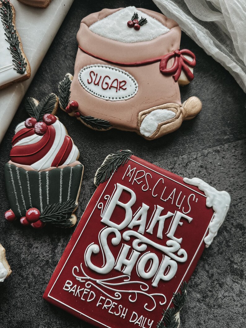 Mrs. Claus' Bake Shop Cookie Cutter Set of 6 - Etsy