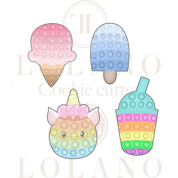 Pop It Fidget Cookie Cutter - Etsy