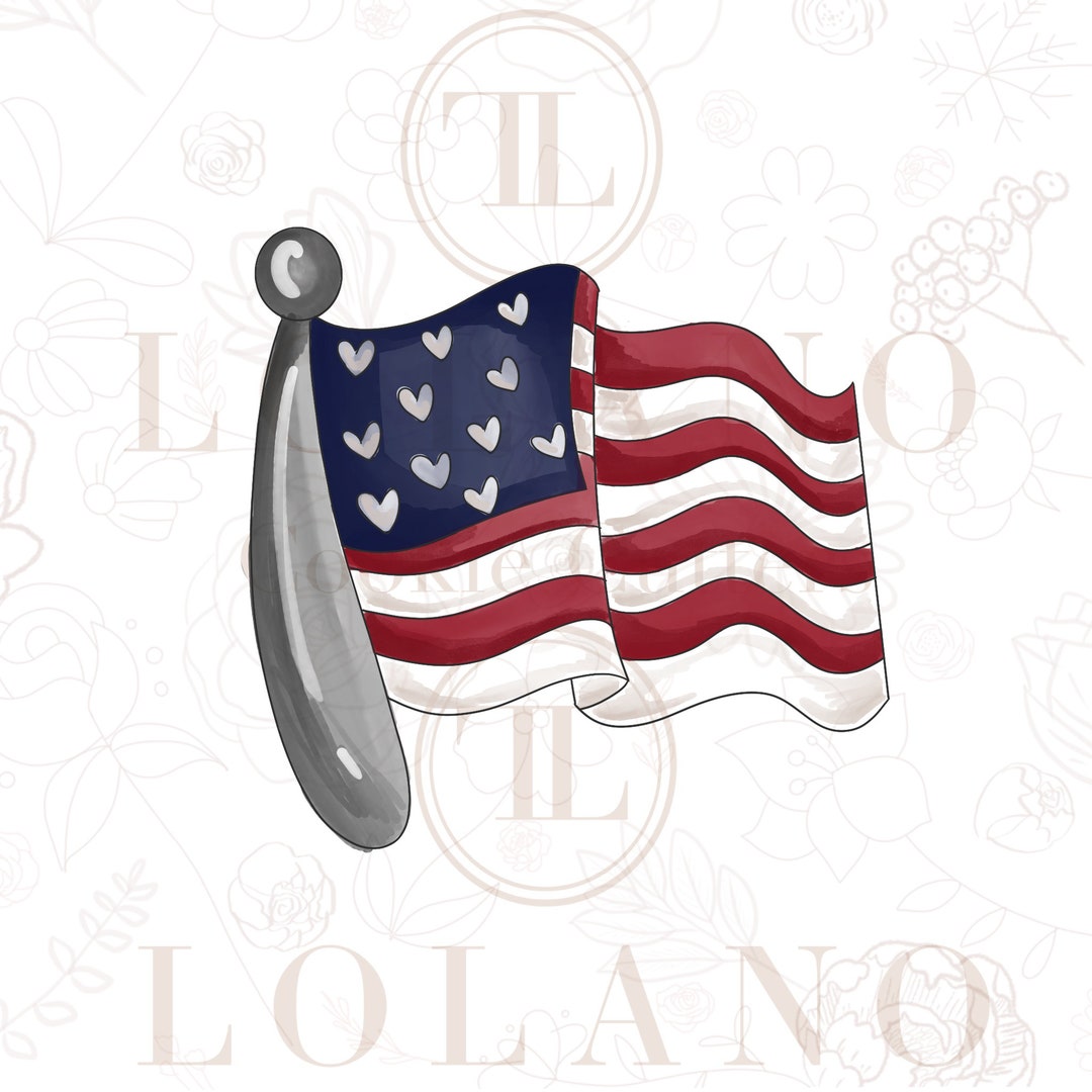 American Flag Cookie Cutter - Etsy