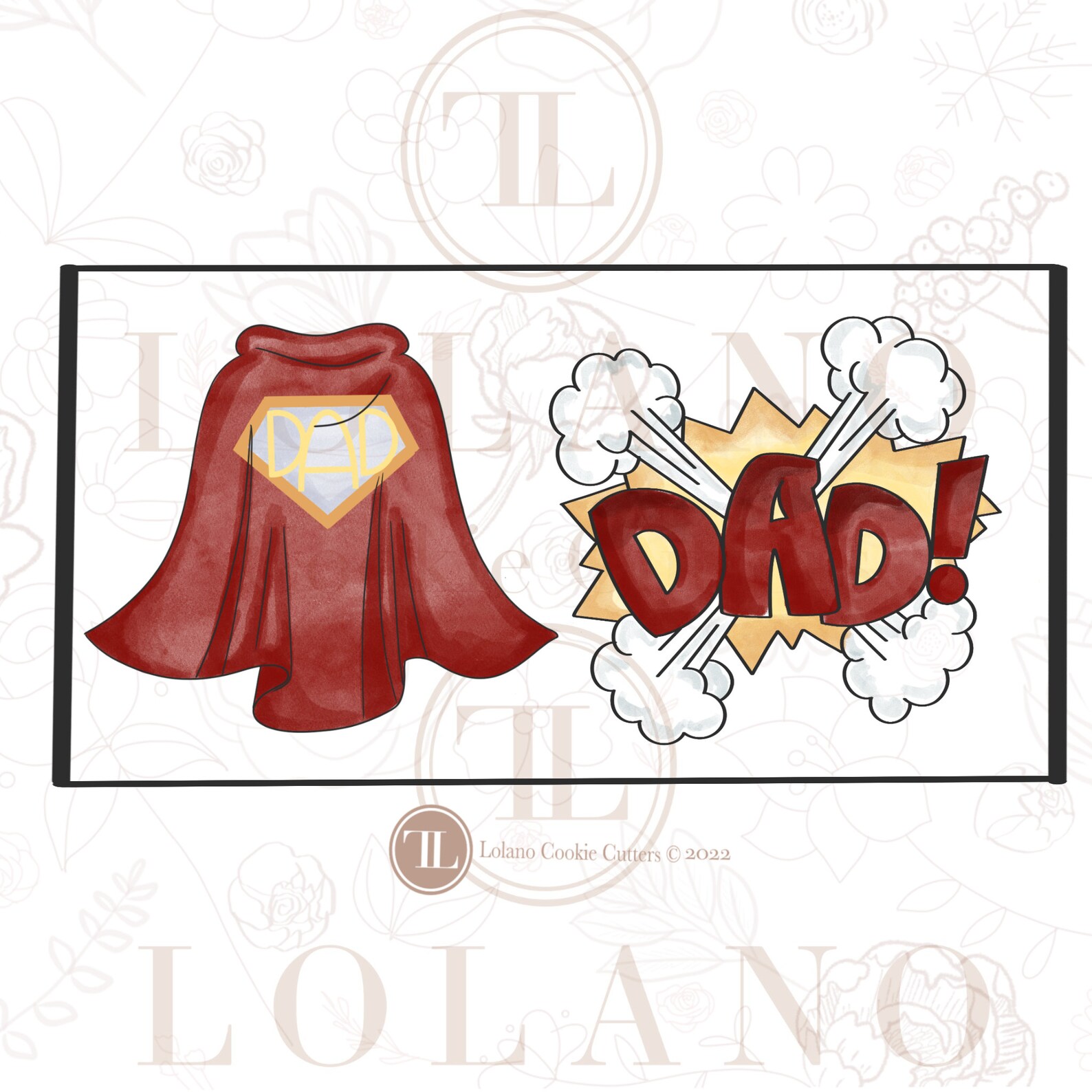 Super Dad Cookie Cutter Set - Etsy