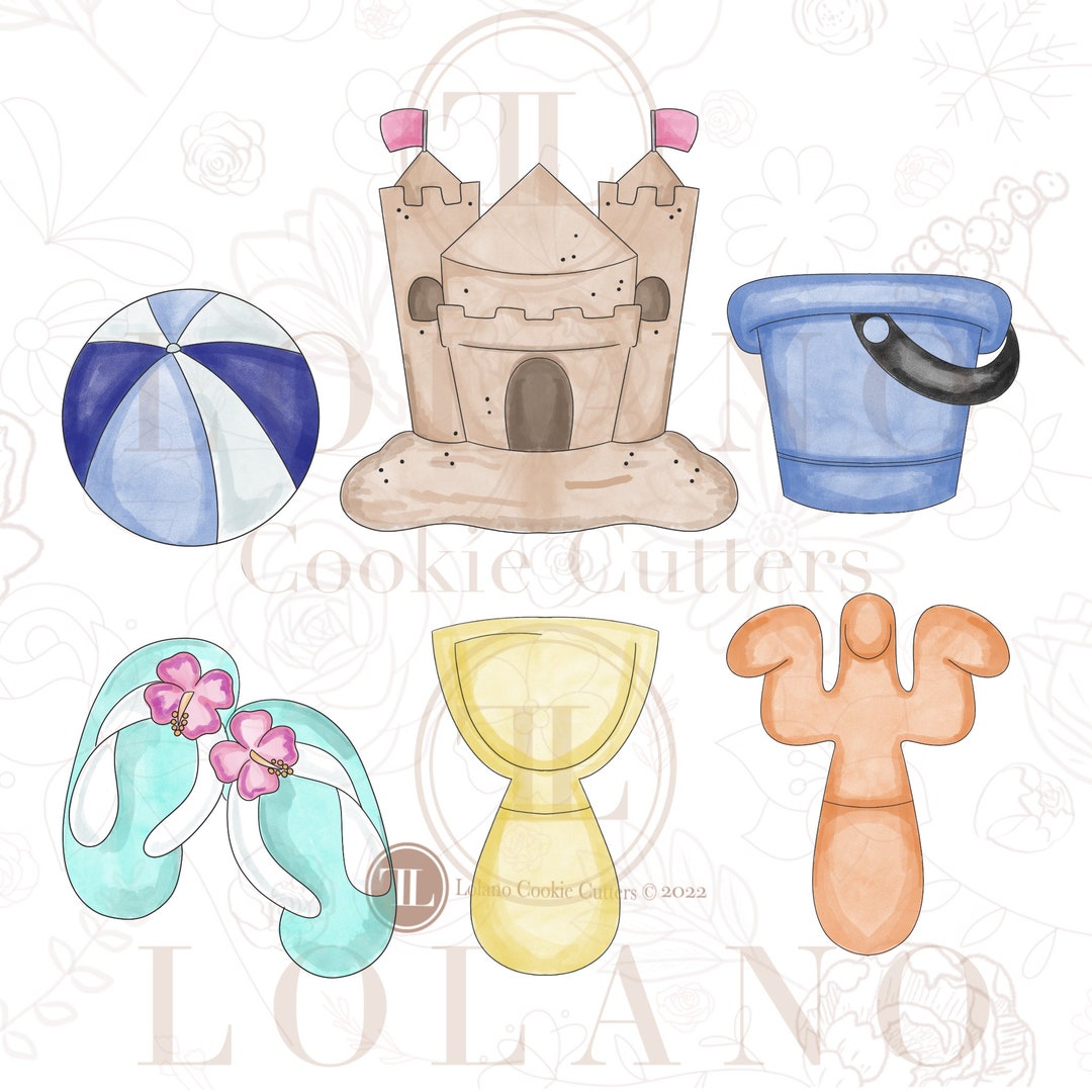 Beach Day Cookie Cutters - Etsy