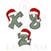 A-Z Christmas Letters With Santa Hat Cookie Cutters - Etsy