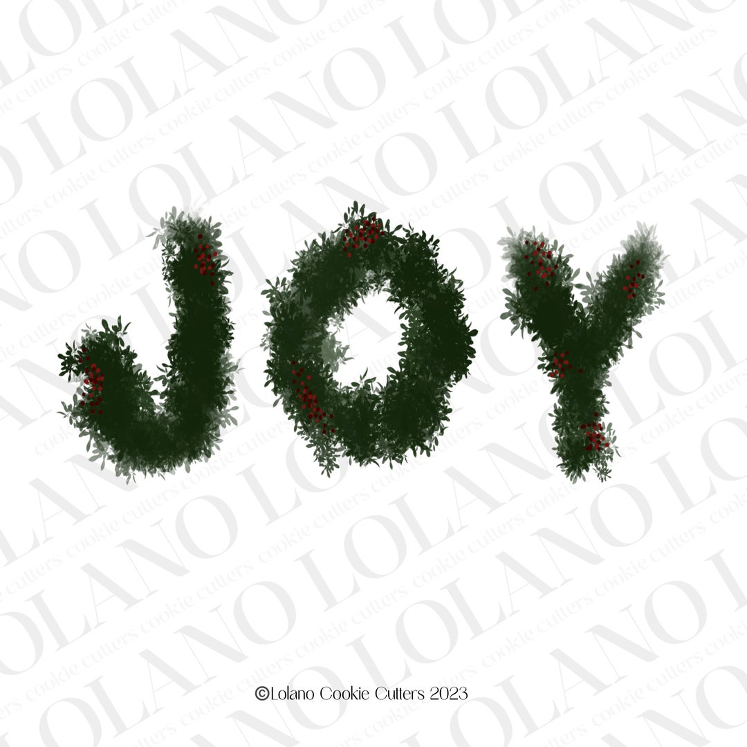 JOY Letter Cookie Cutter Set of 3 - Etsy