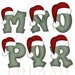 A-Z Christmas Letters With Santa Hat Cookie Cutters - Etsy