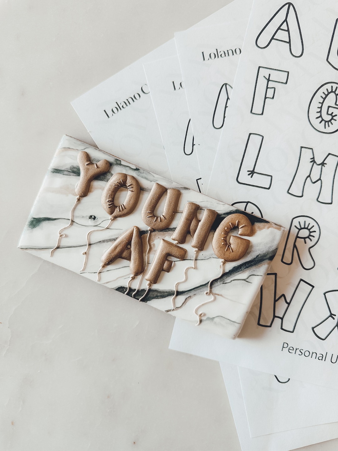 Balloon Letter Royal Icing Transfer Sheet Bundle of 4 - Etsy