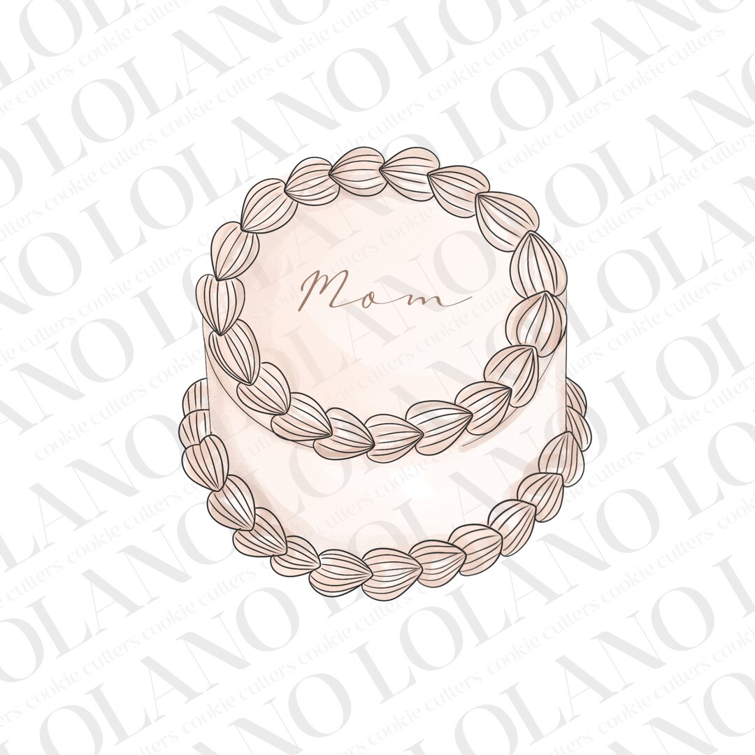 Mothers Day Vintage Cake Cookie Cutter - Etsy