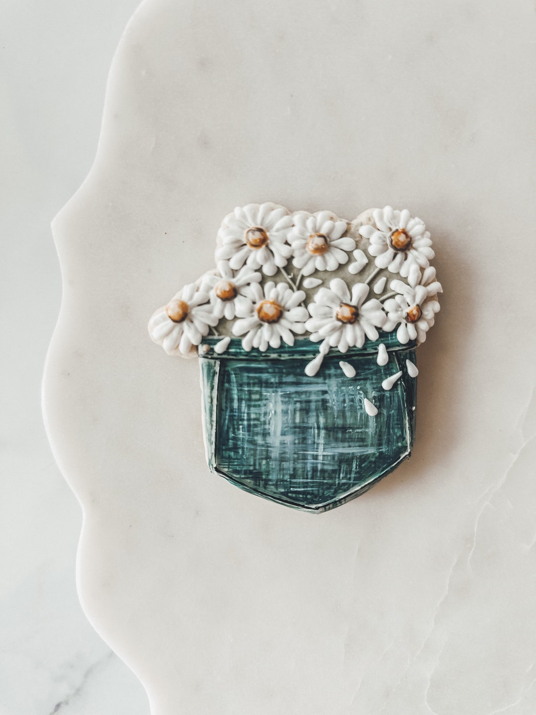 Pocket With Daisies Cookie Cutter - Etsy