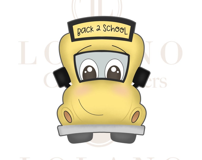 Cute School Bus Cookie Cutter - Etsy