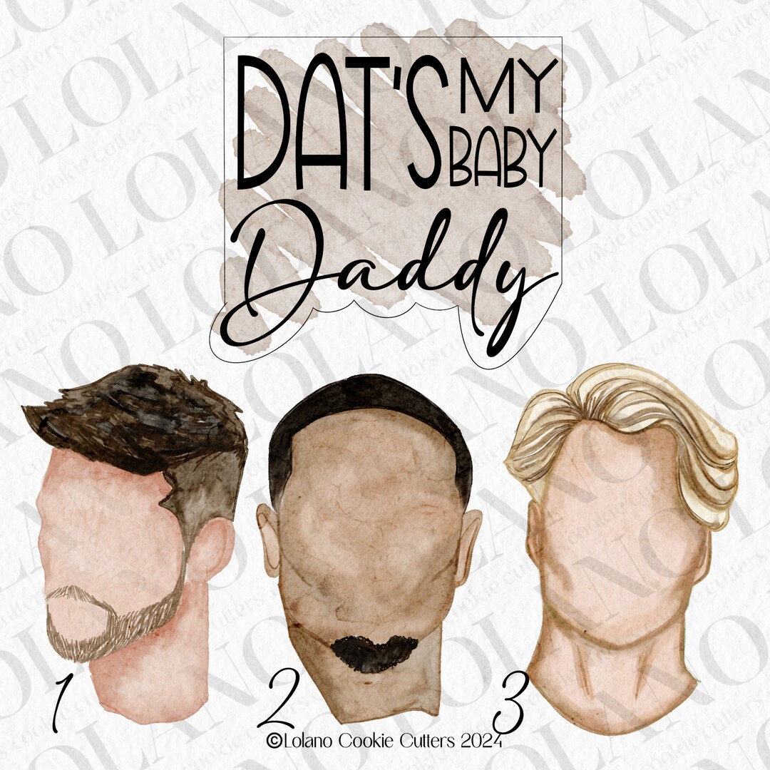 Baby Daddy Cookie Cutter Set of 2 - Etsy