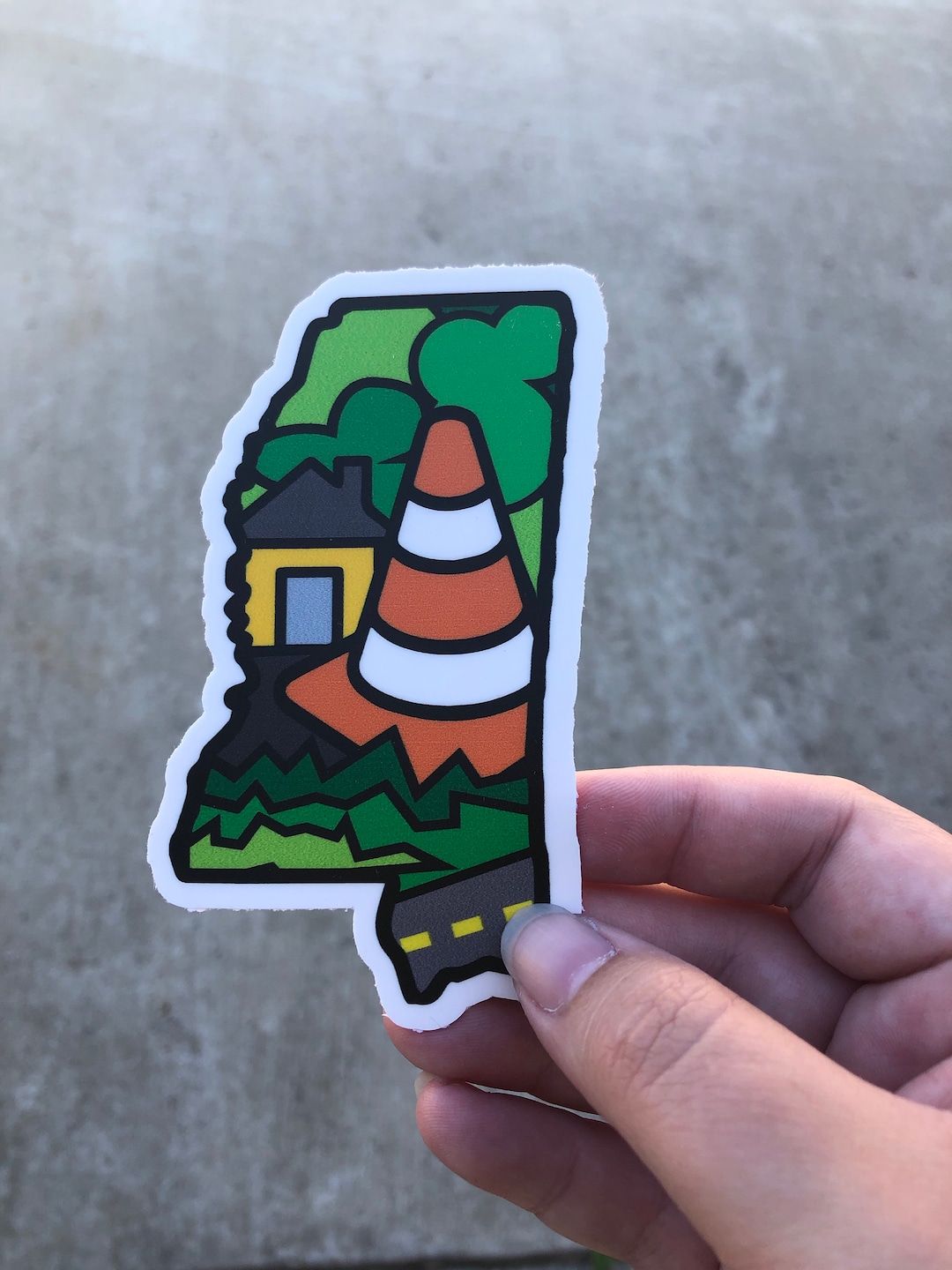 Jackson Mississippi Pothole Vinyl Decal - Etsy