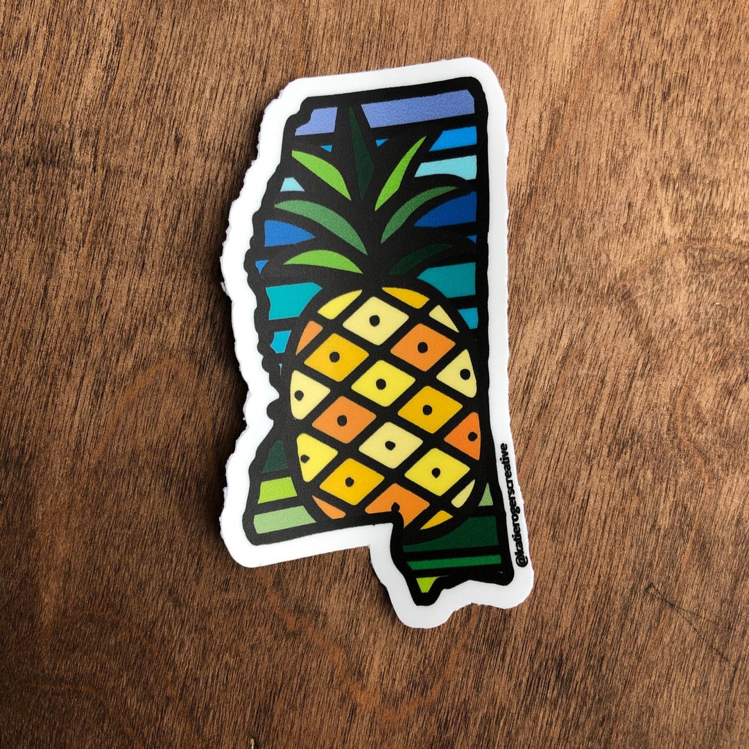 Mississippi Pineapple Vinyl Decal - Etsy