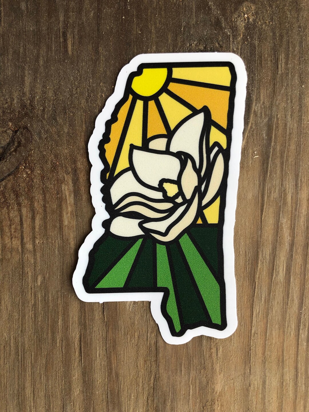 Mississippi Magnolia Vinyl Decal - Etsy