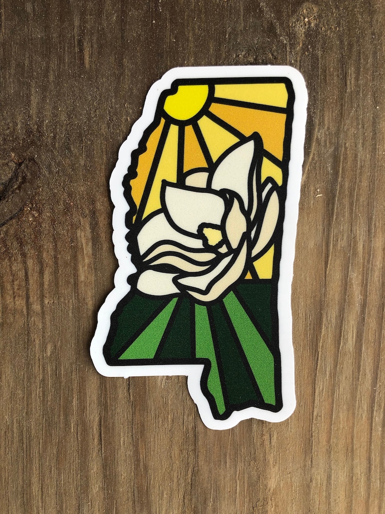 Mississippi Magnolia Vinyl Decal - Etsy