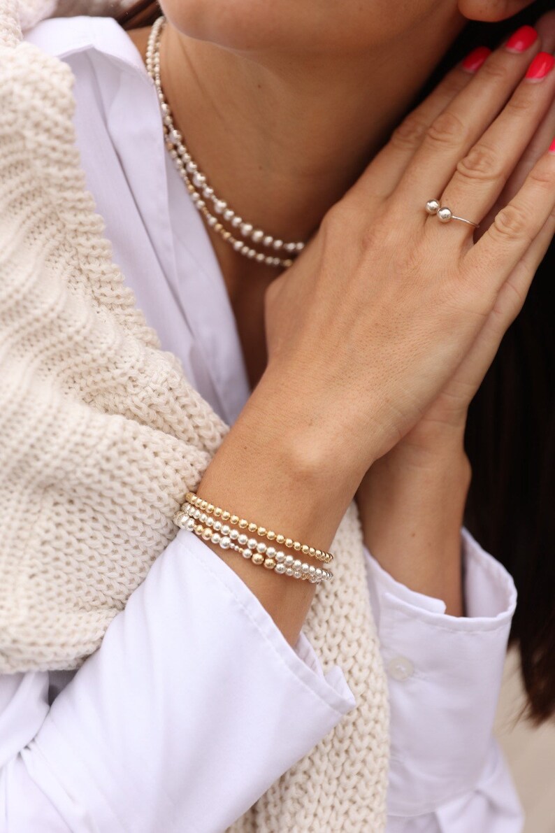 Gold Filled Bracelet Stackable Bracelets Silver Bracelet - Etsy