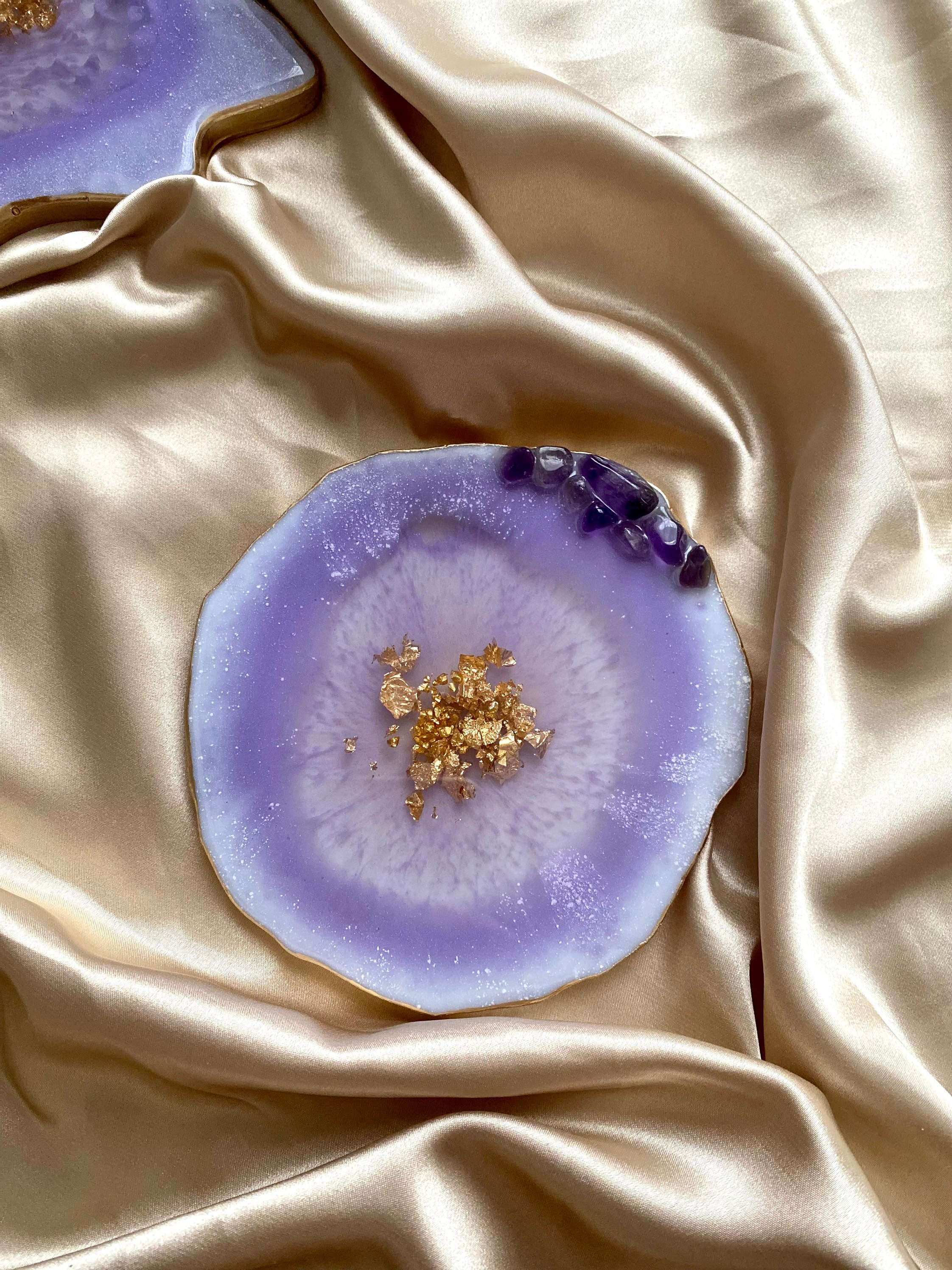 Holiday Present Resin Tray Resin Platter and Coaster Bridal - Etsy