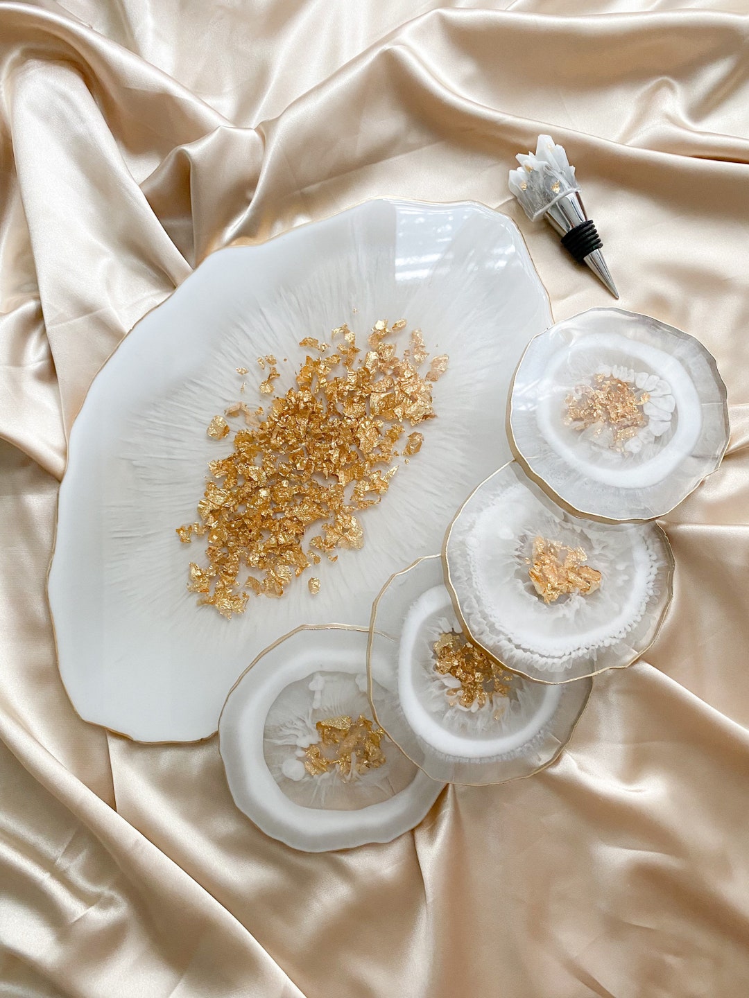 Dinnerware Sets| Resin Coasters | Resin Napkin Ring| Festive Dinner ...