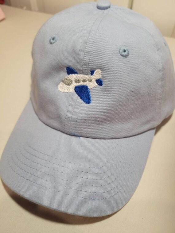 Custom Embroidered Kids Airplane Cap Hat Personalized Infant - Etsy