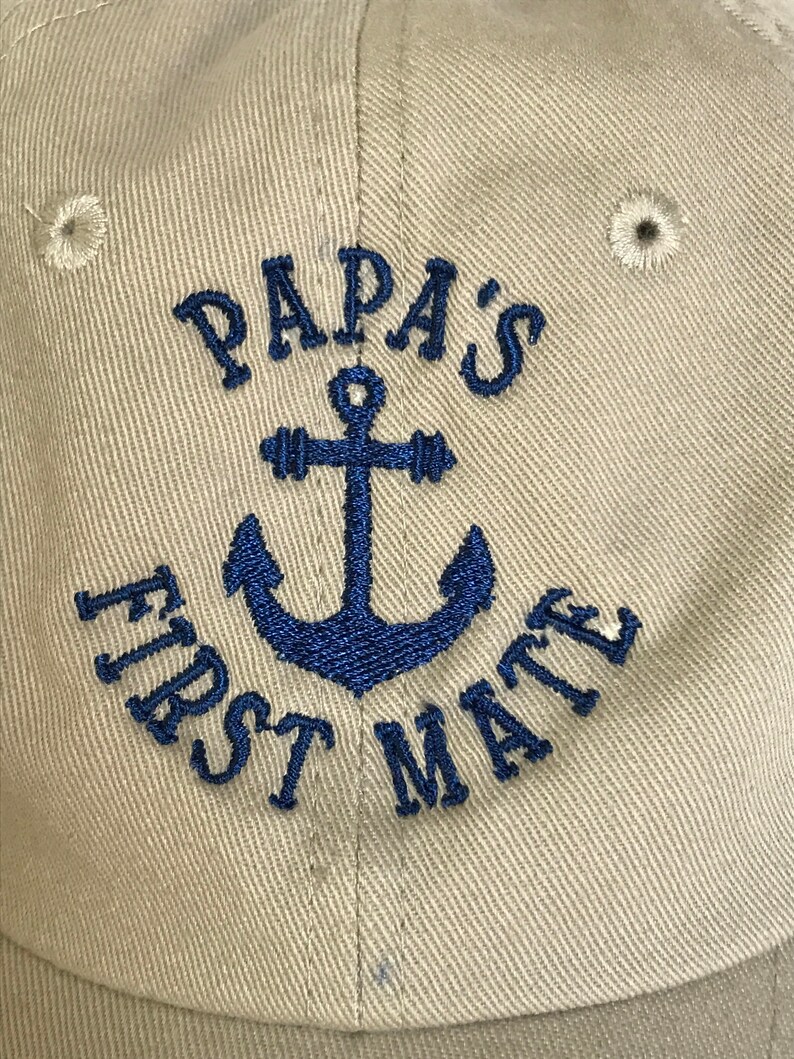 FIRST MATE Baseball Matching Cap Hat Custom Made Sailor Cap - Etsy