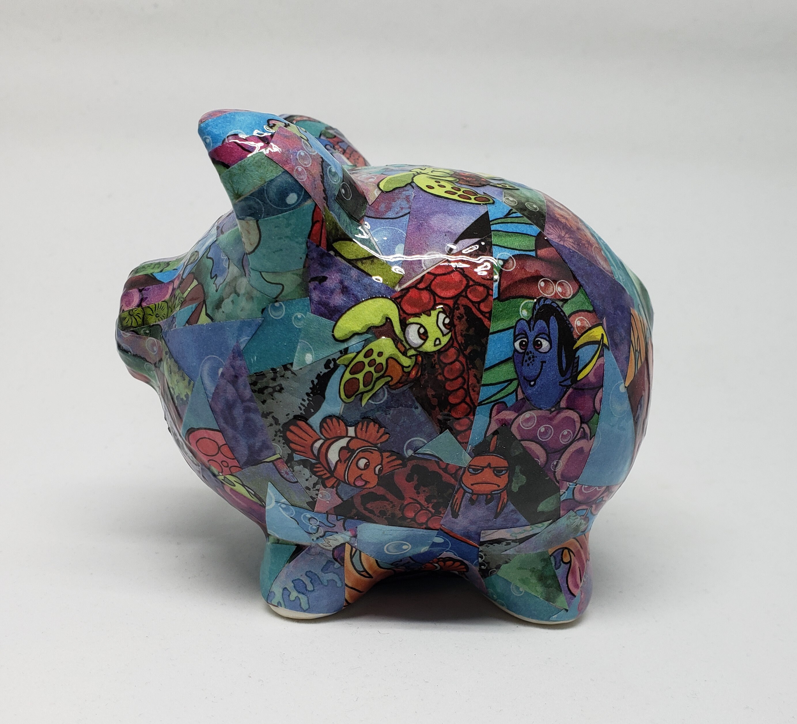 Disney Pixar Finding Nemo Comic Book Decoupaged Piggy Bank - Etsy