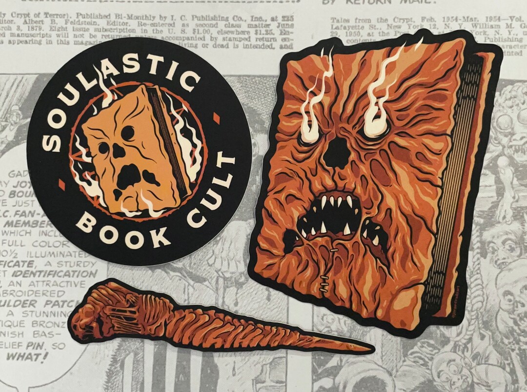Soulastic Book Cult Sticker Pack - Etsy