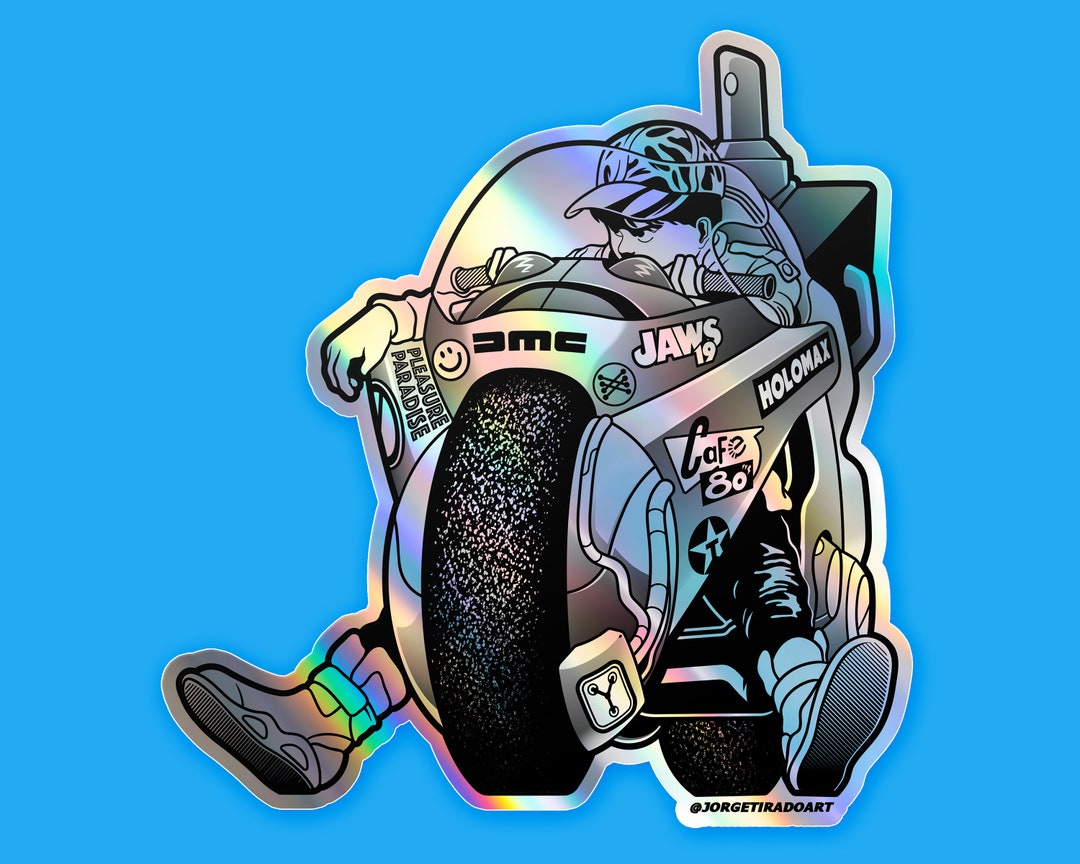 Back to Neo Tokyo Holographic Sticker - Etsy