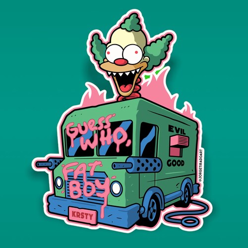 The Simpsons slag-off Bart Simpson Patch - Etsy