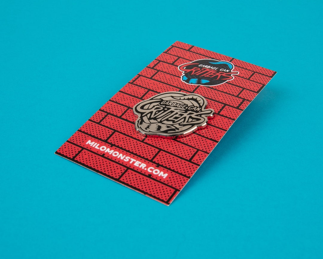 Garbage Can Critters Logo Enamel Pin Hard Enamel Pins Pin Collectors ...