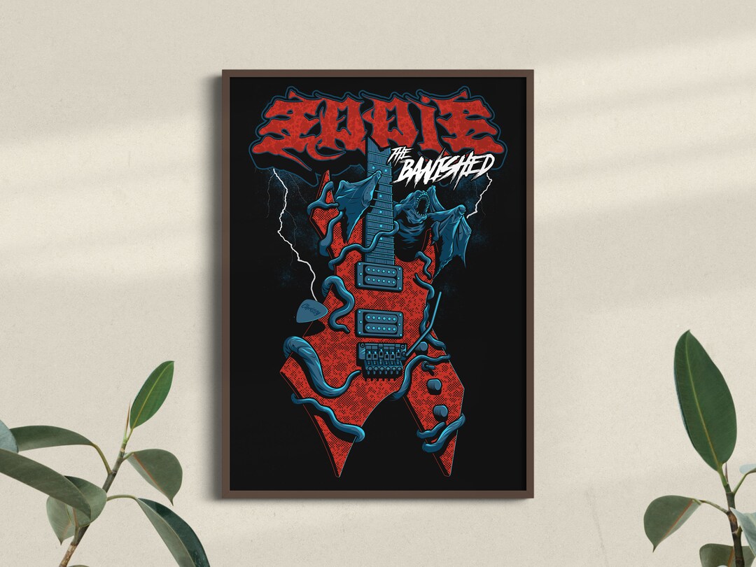 Eddie the Banished Poster | Stranger Things Poster | Eddie Munson ...