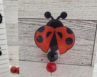 Ladybug Badge Reel Ladybug Gifts Designer Badge Reels Cute ID Wear ...