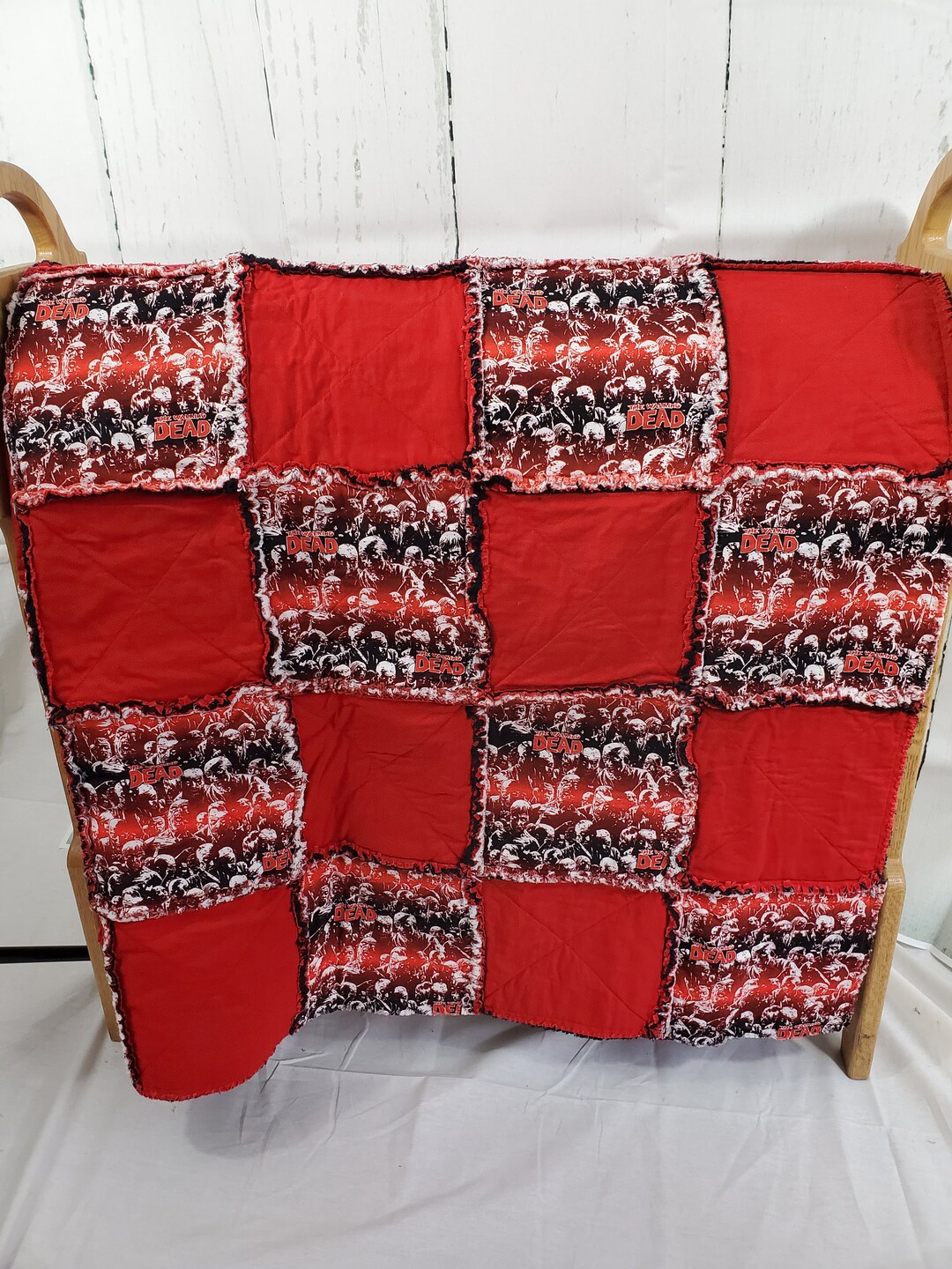 Walking Dead Rag Quilt, Walking Dead Bedding - Etsy