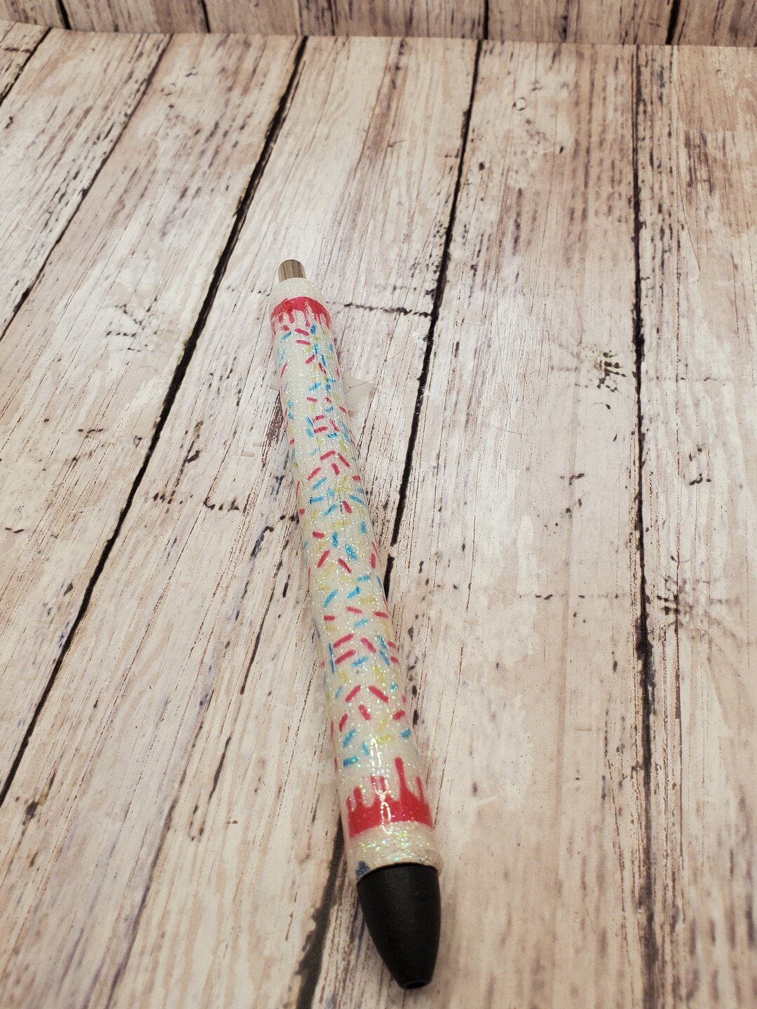 Cupcake Glitter Pen, Custom Glitter Pen, Birthday Gift, Cake Pen - Etsy