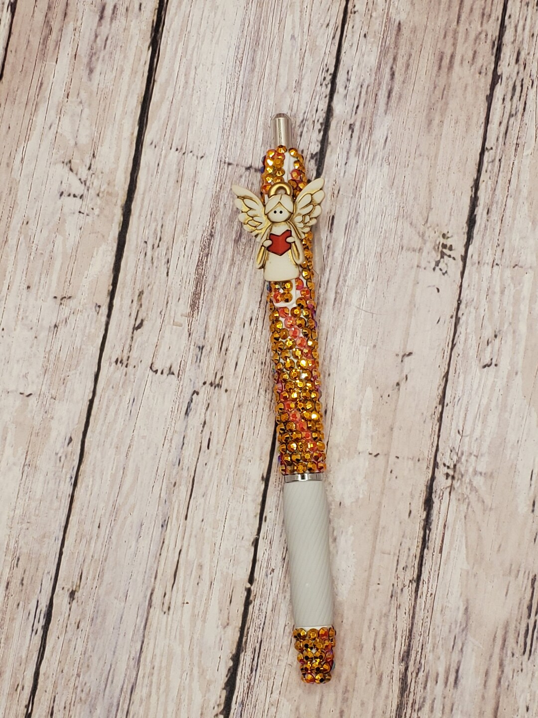 Angel Rhinestone Pen, Custom Gel Pen, Rhinestone Pen, Religious Pen - Etsy
