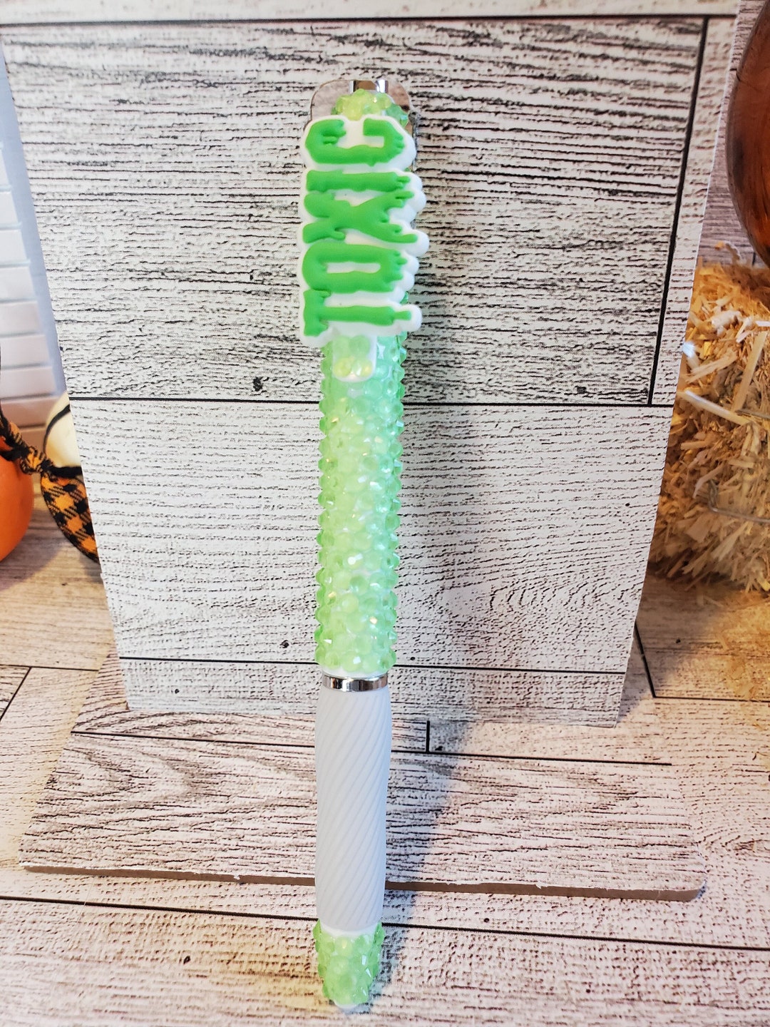 Toxic Rhinestone Pen, Custom Gel Pen, Rhinestone Pen, Glow Rhinestone ...