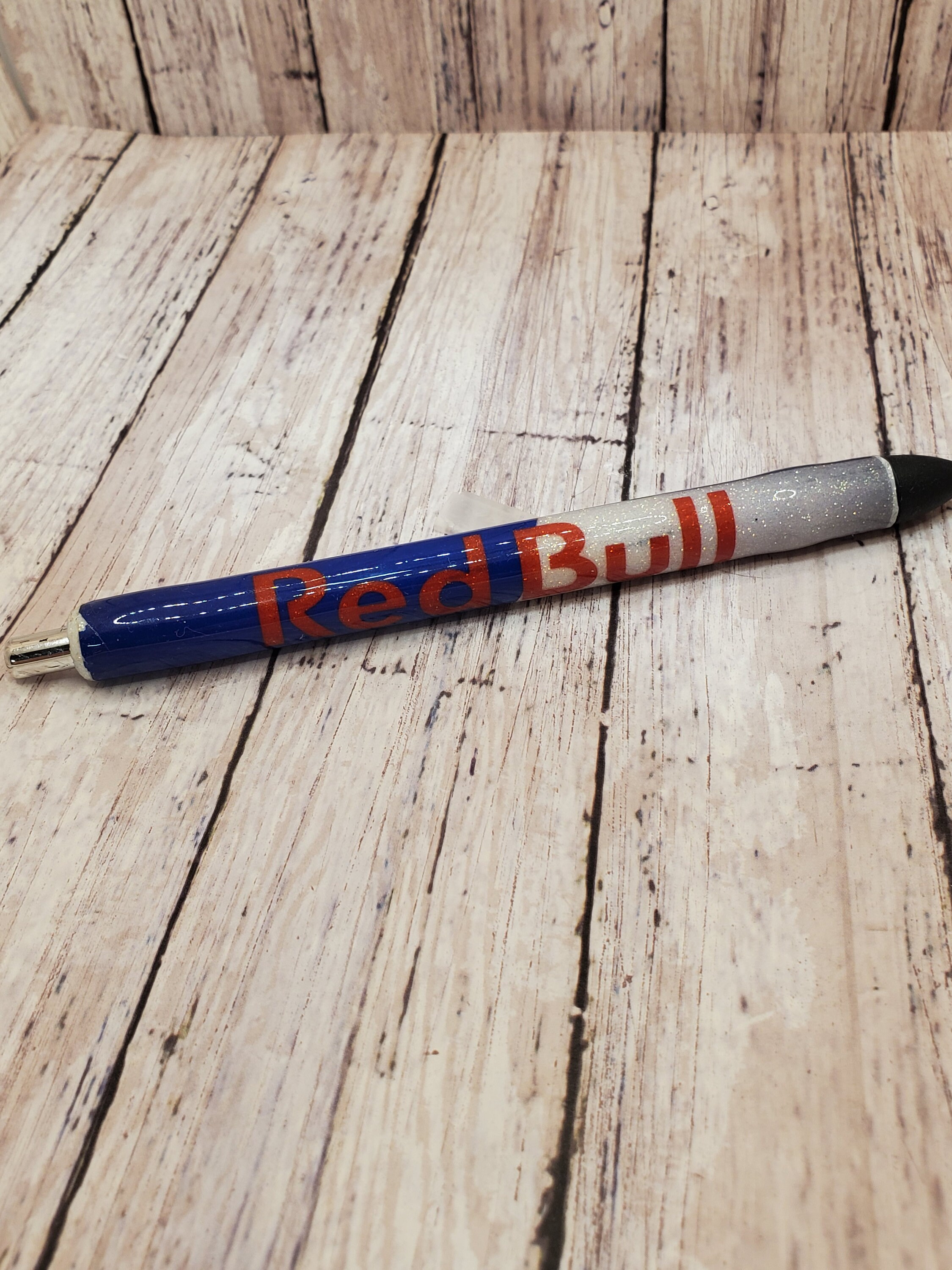 Energy Drink Glitter Pen, Custom Glitter Pen, Red Energy Drink Pen - Etsy