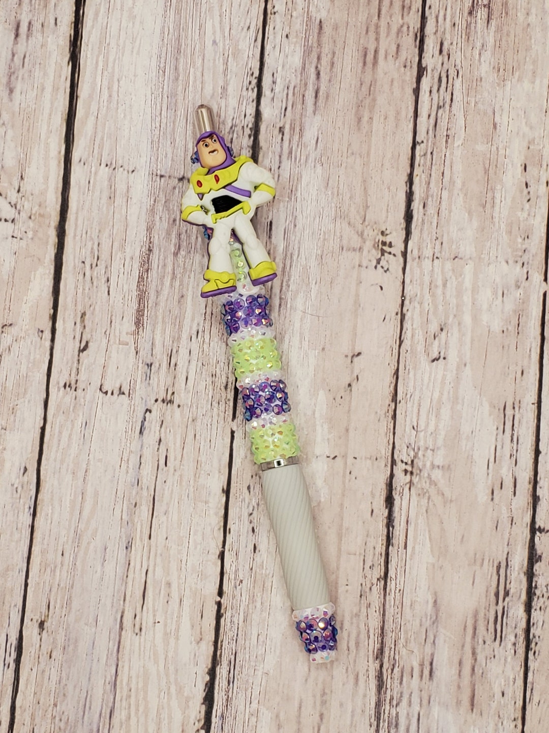 Buzz Rhinestone Pen, Custom Gel Pen, Rhinestone Pen, Character Pen - Etsy
