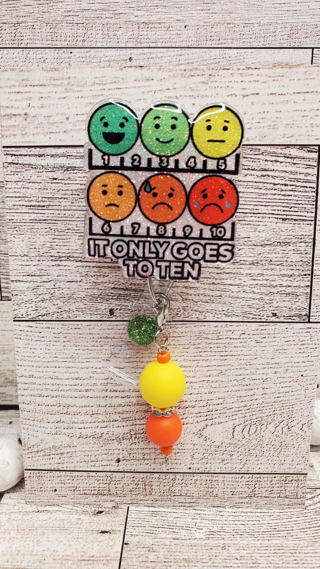 Pain Scale Badge Reel, ID Badge Reel, Badge Reel, Badge Holder, Funny ...