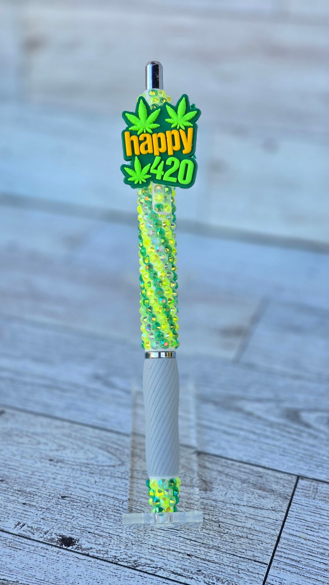 Marijuana Rhinestone Pen, Custom Gel Pen, Rhinestone Pen, Cannabis Pen ...