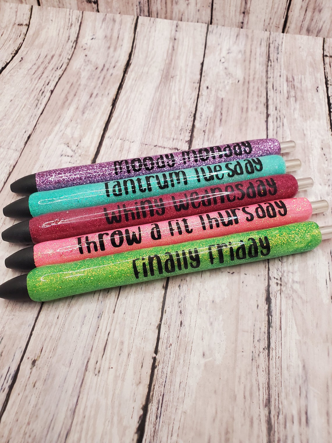 Snarky Pen Set, Naughty Pens, Days of the Week Pens, Funny Pens, Mom ...