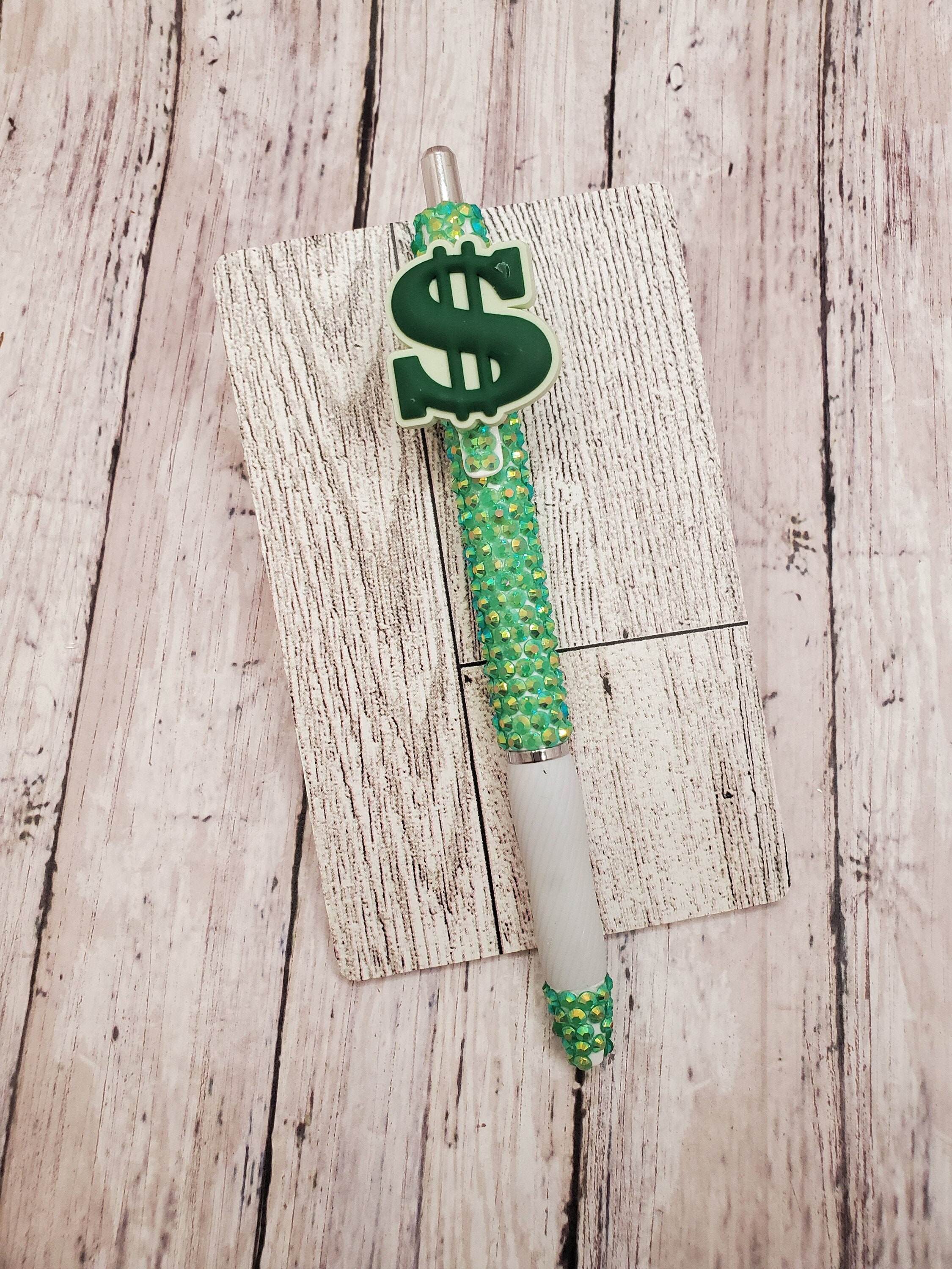 Dollar Sign Rhinestone Pen, Dollar Sign Pen, Rhinestone Pen, Lucky ...