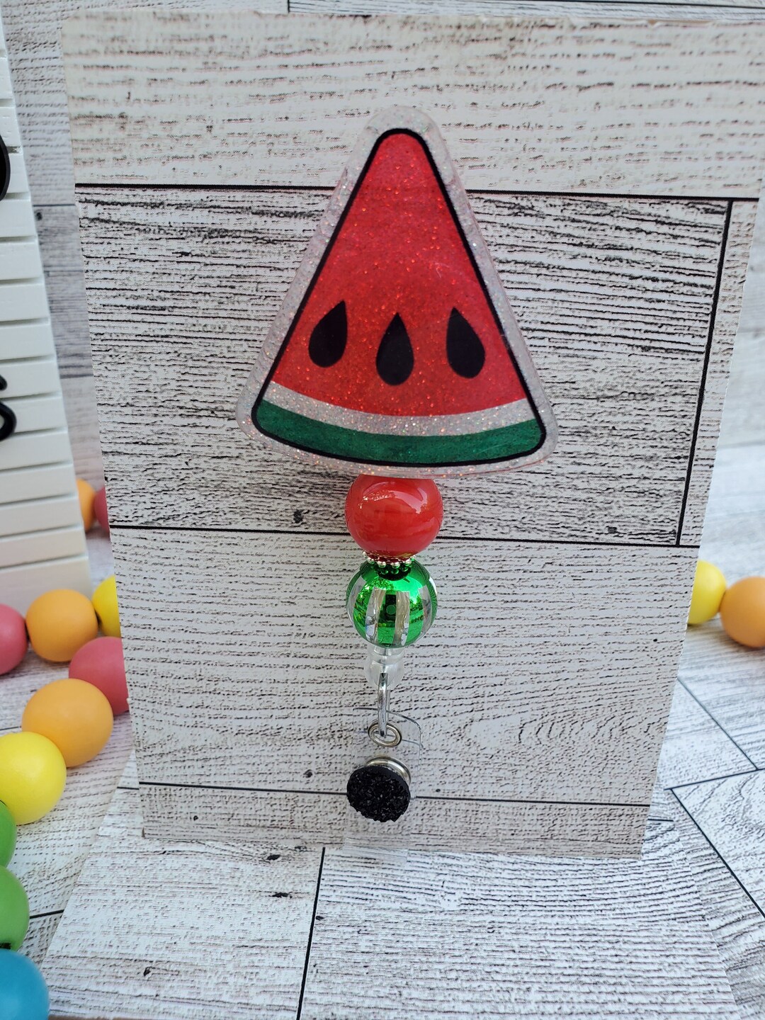 Watermelon Slice Badge Reel, ID Badge Reel, Fruit Badge Reel, Badge ...