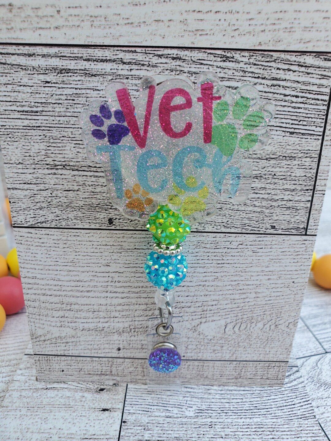 Vet Tech Badge Reel, ID Badge Reel, Veterinary Badge Reel, Badge Reel ...