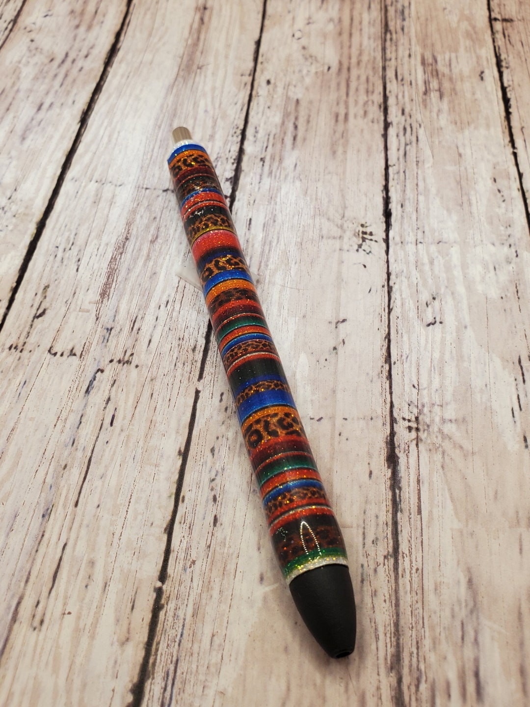 Handmade Serape Glitter Gel Pen: Leopard Print Custom Pen - Etsy