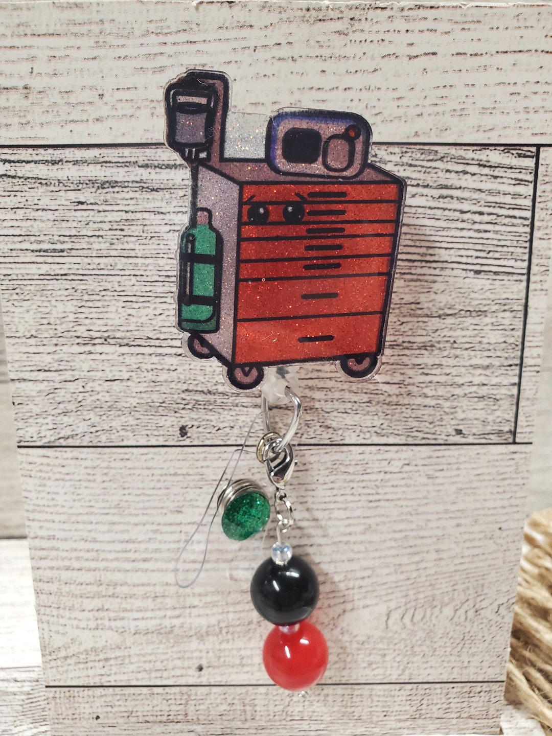 Crash Cart Badge Reel, ID Badge Reel, Badge Holder, Nurse Badge Reel ...