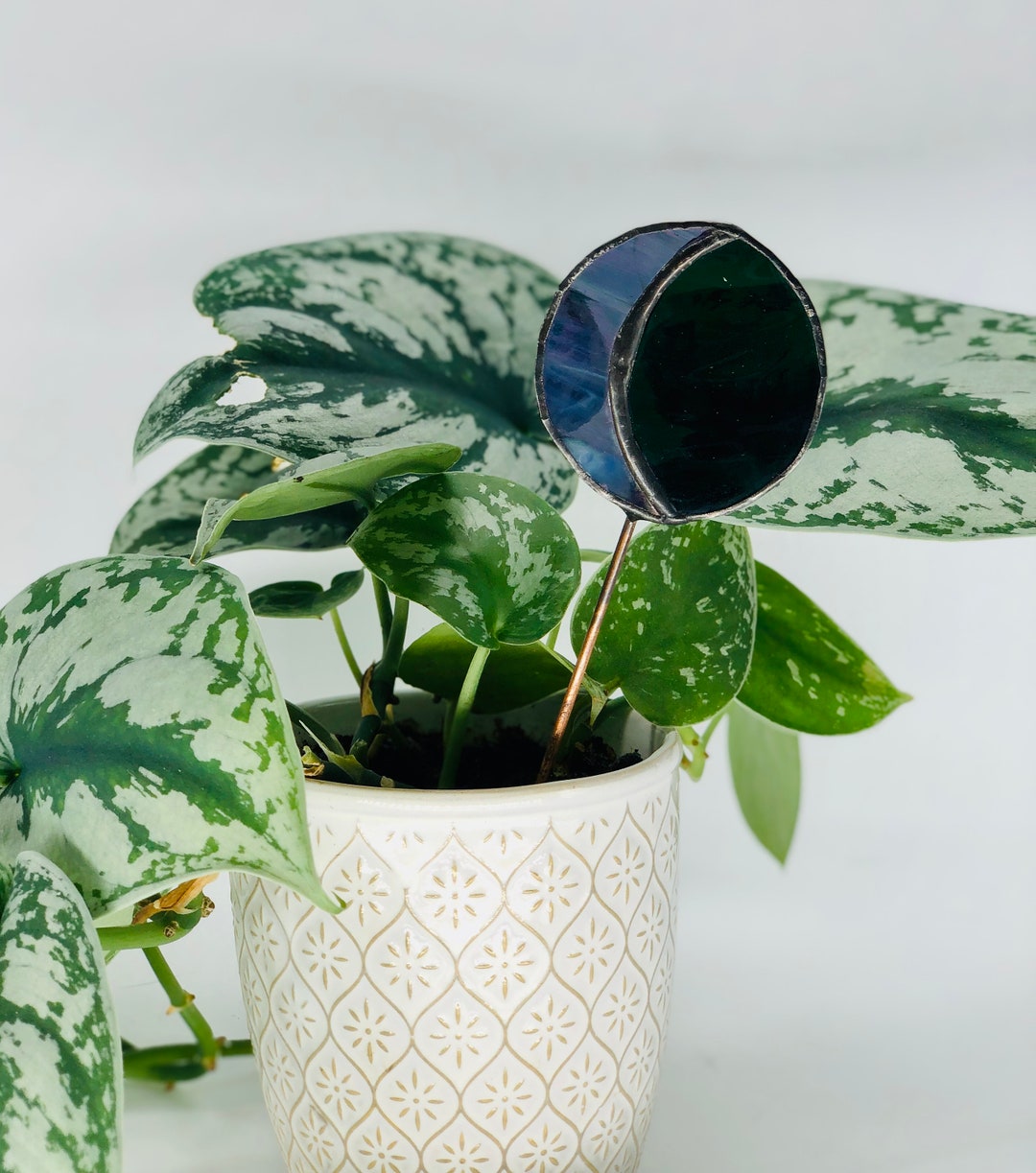 Stained Glass Moon Phase Glass Moon Phase Moon Phase Glass - Etsy