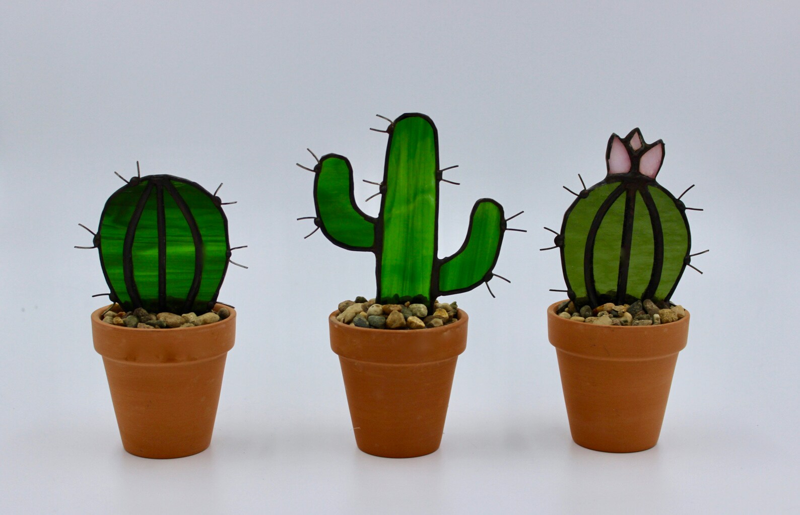 Stained Glass Cactus Glass Cactus Glass Cacti Glass Plant - Etsy