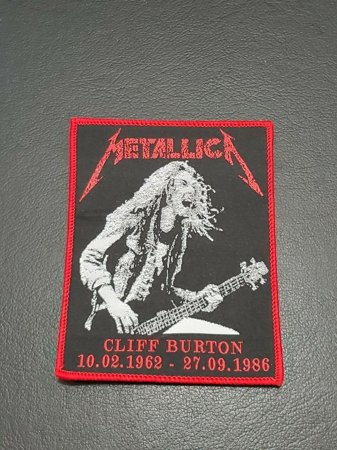 Metallica Tribute Woven Patch - Cliff Burton Commemorative Embroidered ...