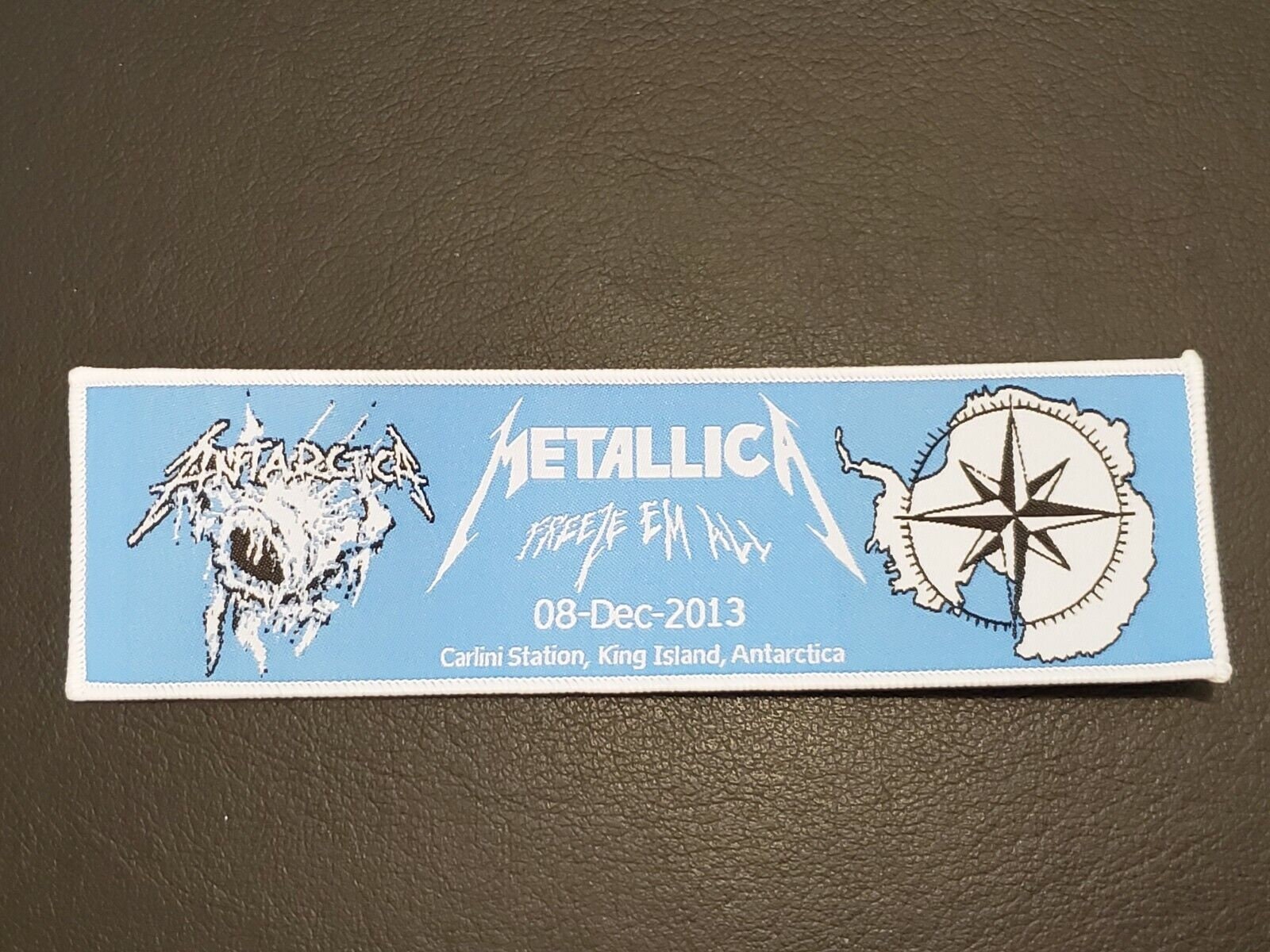 Metallica 'freeze 'em All' Patch Embroidered Woven, Heavy Metal Concert ...